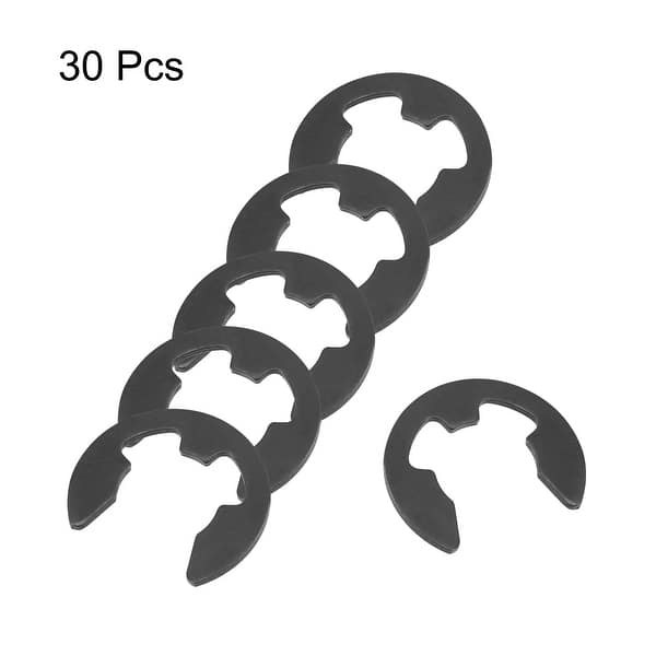 E-Clip Circlip 23.5mm External Retaining Shaft Ring Carbon Steel 30pcs ...