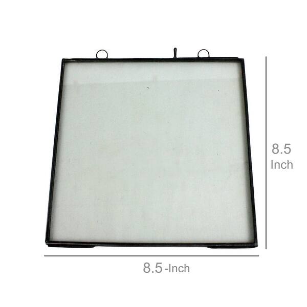 Metal Frame Trapezoidal Wall Frame with Attached Hangers, Black - Bed ...