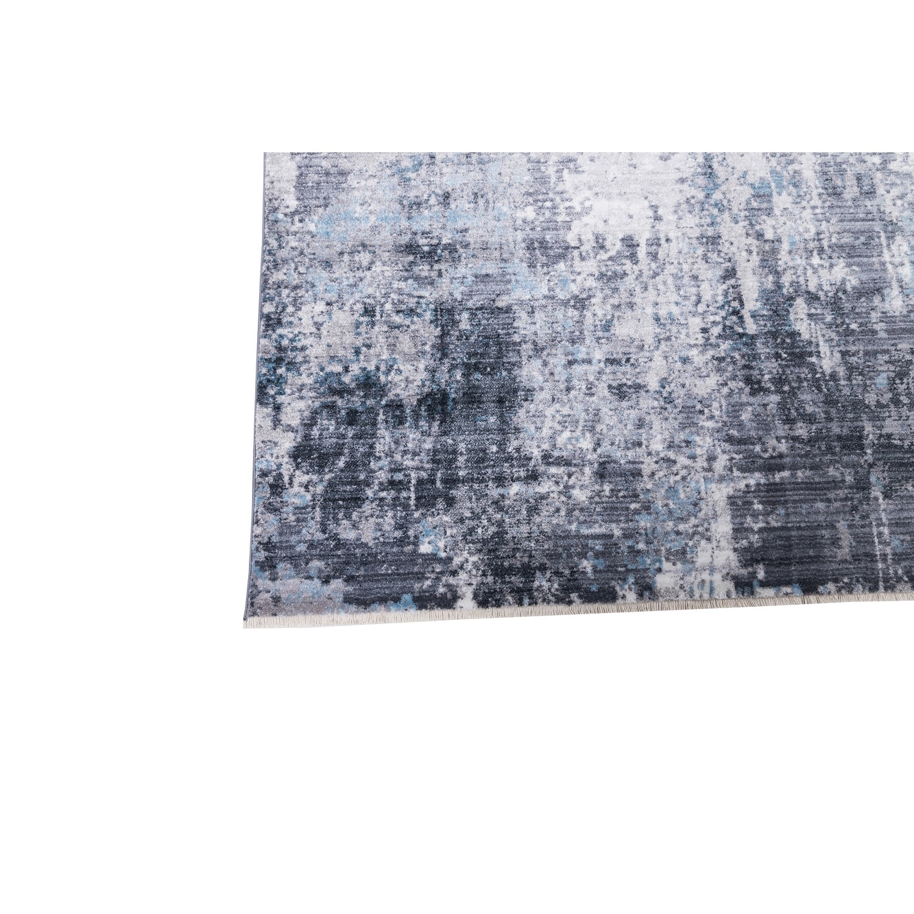 Grey White Area Rug Modern Design with Abstract Paint Effect - Bed Bath ...