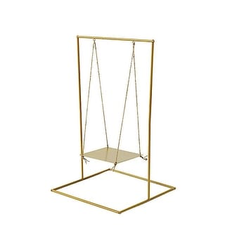 3 ft Gold Swing Metal Cake Stand Hanging Dessert Display - Bed Bath ...