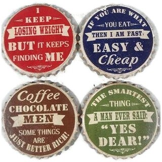 Losing Weight Fast Easy Coffee Yes Dear Funny Bottle Cap Shape Coasters ...
