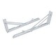 39cm Length Spring Loaded Triangle Folded Shelf Support Bracket Brace ...