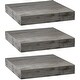 3Pcs Square Floating Shelves - Bed Bath & Beyond - 40029014