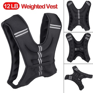 Workout Weighted Vest Adjustable Weight Exercise Training Fitness Sport ...
