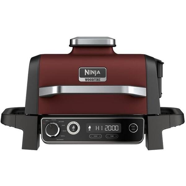 Ninja OG701 Woodfire Outdoor Grill & Smoker, 7-in-1 Master Grill, Red ...