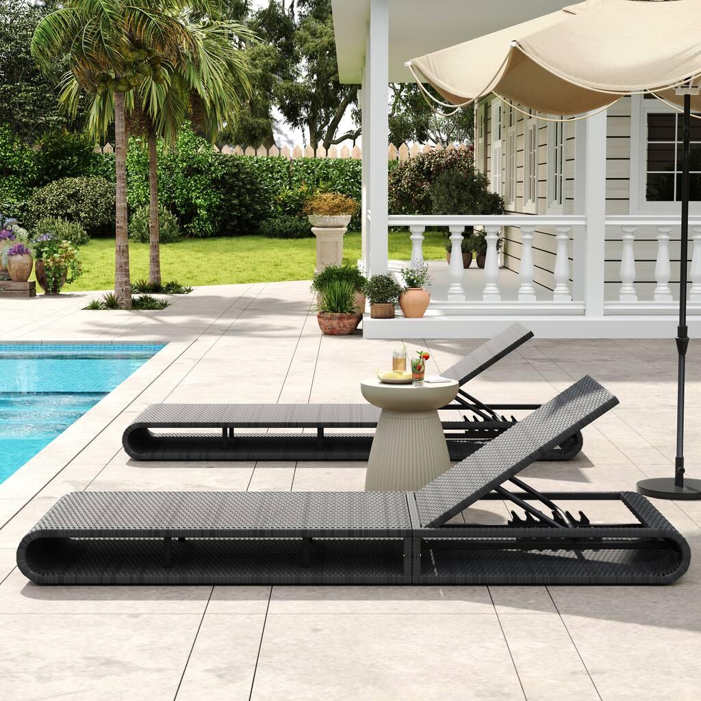 Kauai Outdoor Wicker Chaise Lounge by Christopher Knight Home - On Sale ...