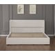 GDFStudio - Minimalist Upholstered Platform Bed Frame with Wingback ...