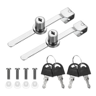Sliding Glass Door Lock, Keyed Alike Showcase Lock No Drill Glass Door ...
