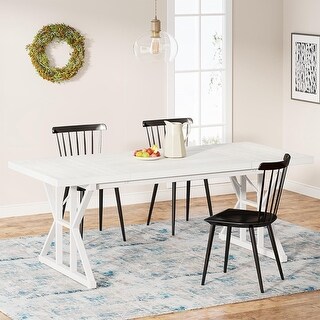 Dining Table for 8 People, 70.87-inch Rectangular Wood Kitchen Table ...