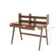 Wood Computer Desk with Hutch, Home Office Writing Desk for Bedroom ...