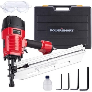 2" to 3-1/2" Full Round Head Nail Gun with Safety Goggles - Bed Bath ...