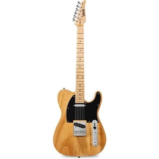 LyxPro 39" Electric Guitar TL Series, Full-Size Paulownia Wood Body ...