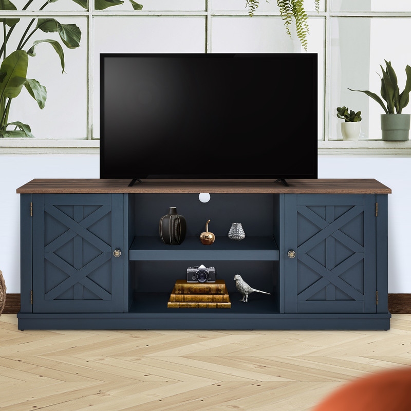 Blue oak tv unit store