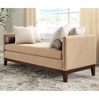 Casual Living Room Accent Bench with Bolster and Throw Pillows - Bed ...