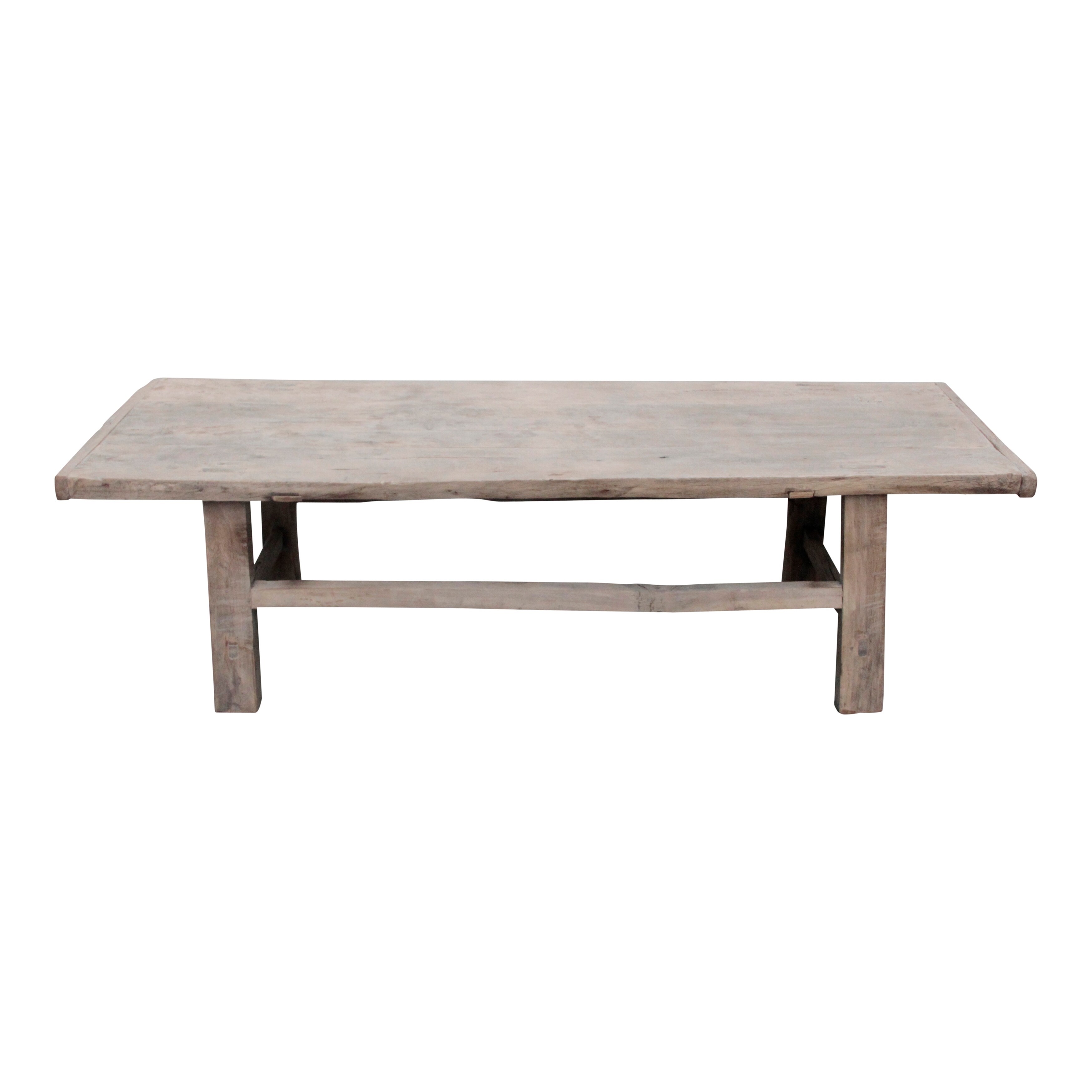 Artissance Round Rustic Side table Weathered Elm Wood 22x22x20H - On ...