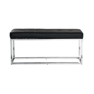 Reign Tufted PU Metal Bench - Bed Bath & Beyond - 31904688