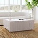 Classic Home Layne 42" Square Coffee Table with Casters - Bed Bath ...