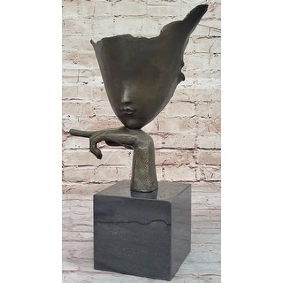 Dali Face Mask Floating Head Bronze Statue Sculpture Surreal Art 15 ...