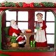 Christmas Plastic/Resin Camper With Mr & Mrs Santa Tea Time Led - Bed ...