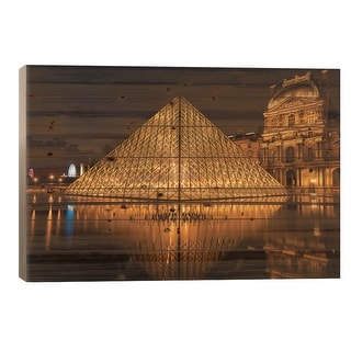 The Louvre, Paris Print On Wood by Anders Jorulf - Multi-Color - Bed ...