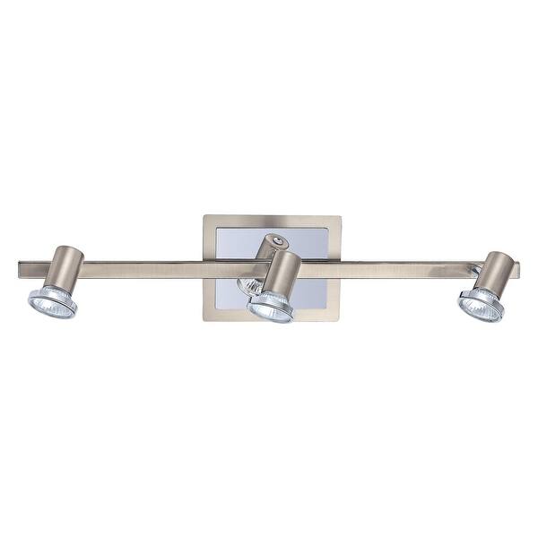 Rotello 3-light Matte Nickel and Chrome Track Light - Bed Bath & Beyond ...