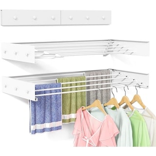 Wall Mounted Drying Rack - 5 Rods, 31.5" Wide - Bed Bath & Beyond ...