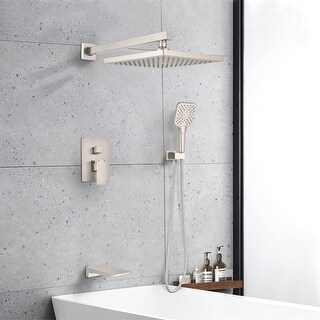 Shower System 10 Inch Deluxe Rain Mixed Shower combination set - Bed ...