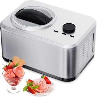 Ice Cream Maker 1.5qt No Pre-freezing,Electric Automatic Ice Cream ...
