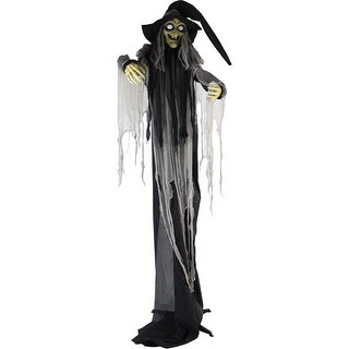 Life-Size Animatronic Witches, Indoor/Outdoor Halloween Decoration ...