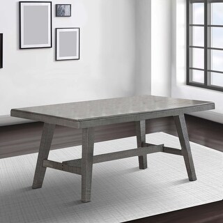 Alix 72 Inch Rectangular Dining Table, Flared Legs, Classic Distressed ...