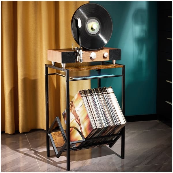 record player stand very