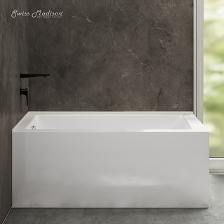 Voltaire 72 X 36 Left Drain Soaking Alcove Corner Apron Bathtub In ...