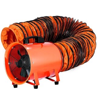 VEVOR 10" Portable Industrial Axial Ventilator Blower 5m Duct Hose ...