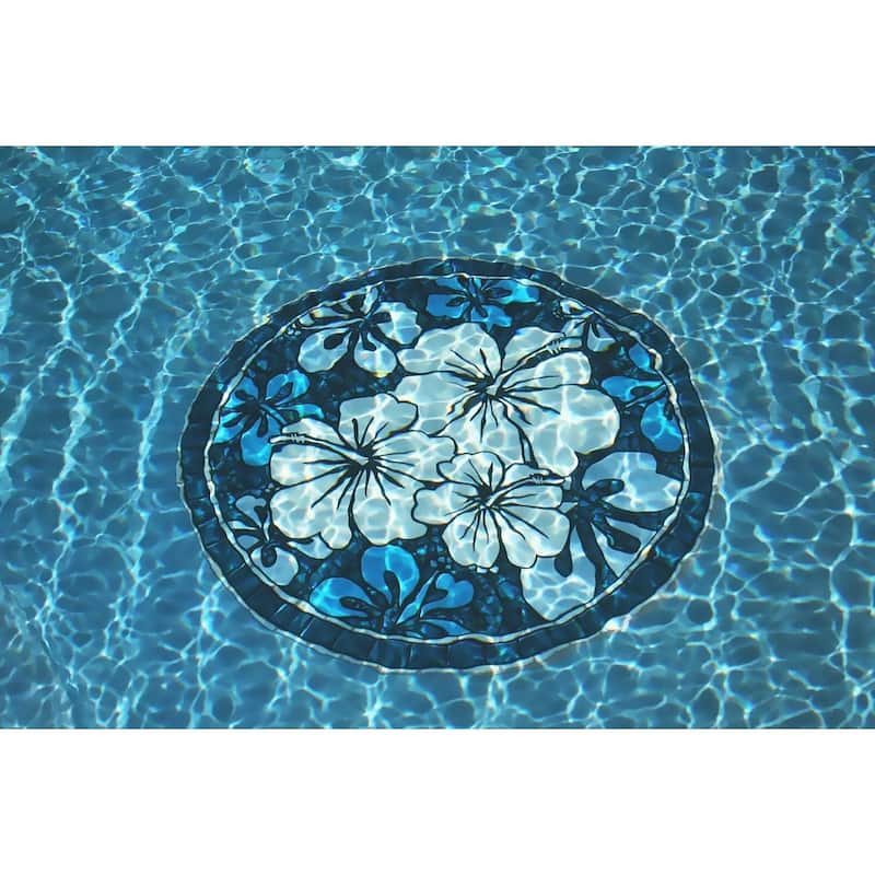 Custom Monogram 29 Inch Decorative Pool Mat - Pool Art - On Sale - Bed ...