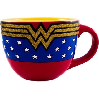 Wonder Woman Glitter Logo 24 oz Soup Mug - Bed Bath & Beyond - 34616234
