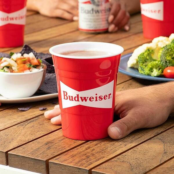 Budweiser Eco-Friendly Reusable 6-Pack of Plastic Cups - Bed Bath ...