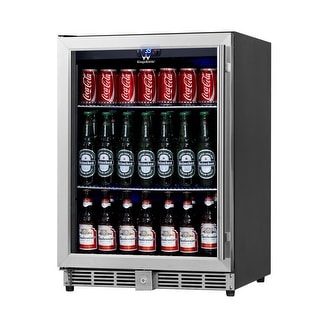 KingsBottle KBU-50B 24" Wide 160 Can Capacity Beverage Center ...