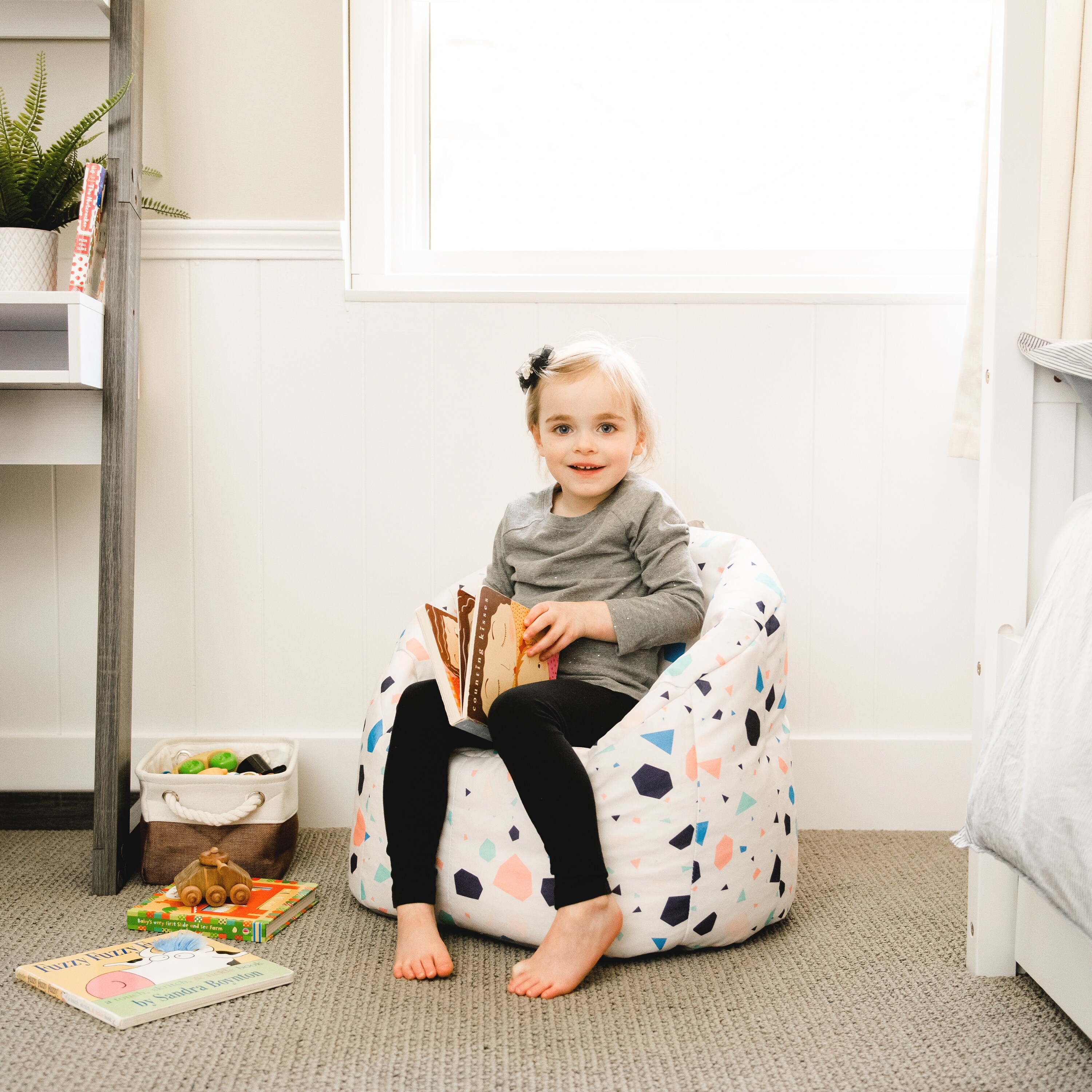 White - Kids Bean Bag Chairs - Bed Bath & Beyond