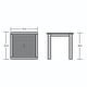 HIGHWOOD Square Counter Height Outdoor Table 42"x42" - Bed Bath ...