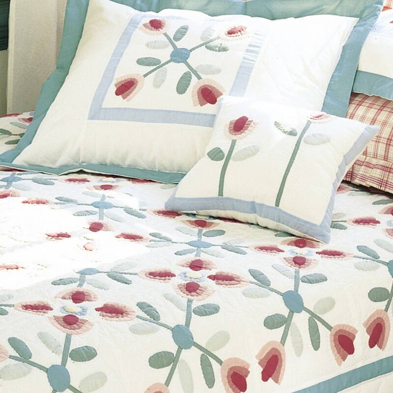 Tulip Garden Quilt - Overstock - 36559048