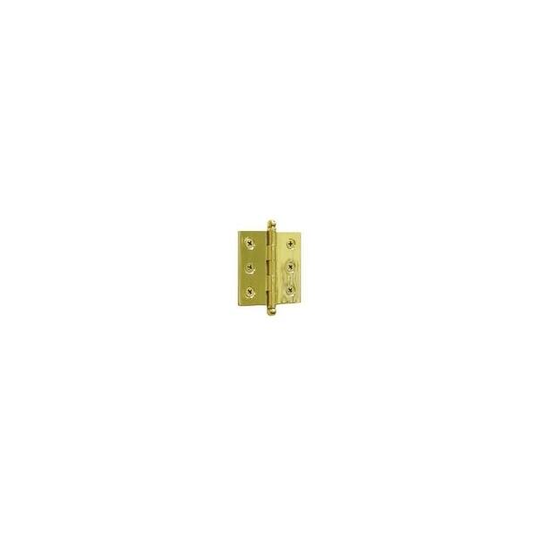 Deltana Full Inset Cabinet Door Butt Hinge with Ball Tip Finials ...