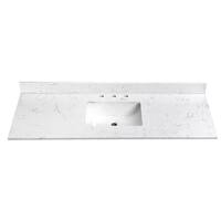 Vanityfair 60 Inch Engineered Marble Vanity Top with Double Sink - On ...