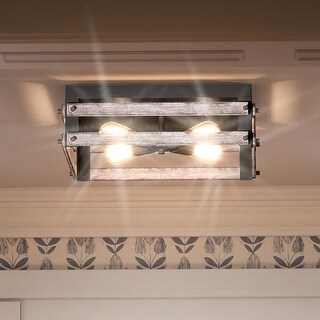 Luxury Utilitarian Ceiling Light, 5"H x 14.5"W, with Urban Loft Style ...