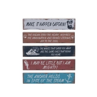 Set Of Nautical Signs Dcor Decoration - Bed Bath & Beyond - 40392195