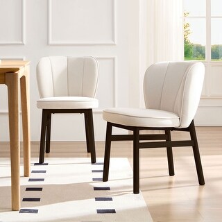 Modern Wooden Upholstered Shell Armless Dining Chairs - Bed Bath ...