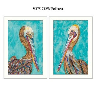 TrendyDecor4U Contemporary "Pelicans Collection" 2-Piece Vignette by ...