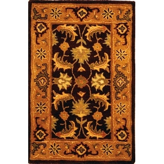 SAFAVIEH Handmade Heritage Ashanti Traditional Oriental Wool Rug - Bed ...
