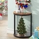 End Table Semi Circle Set of 2, Small Half Round Side Tables - 2PC ...