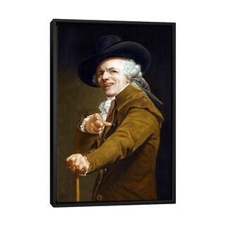iCanvas "Joseph Ducreaux's Self-portrait" by Joseph Ducreux Framed ...
