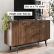 Living Skog Chelsea Buffet Sideboard TV Stand With Slatted Design and 3 ...
